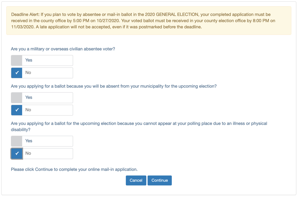 How to Fill Out the Vote By Mail Application - Tredyffrin Township ...